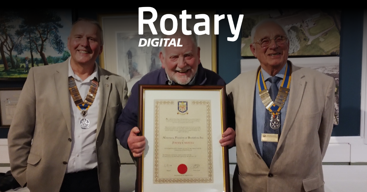 Award for Senlac Rotarian - Rotary Digital - June 2024
