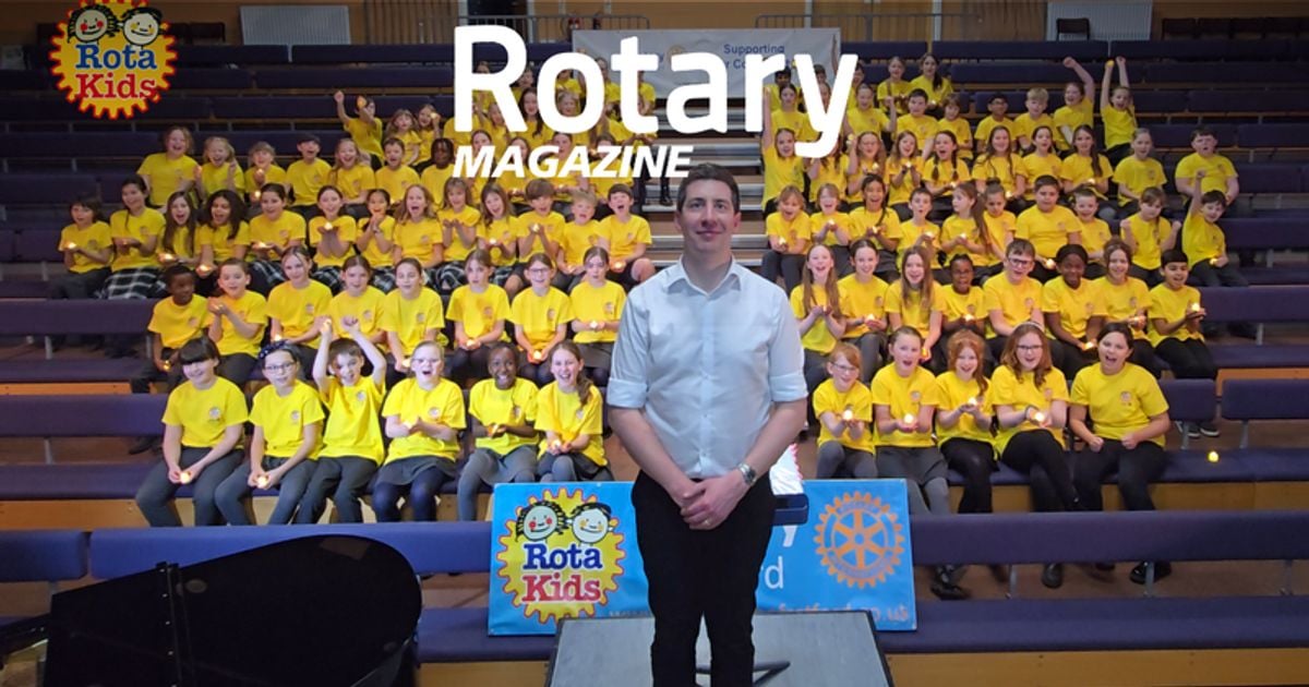 RotaKids make statement of peace - Rotary Magazine - August 2025