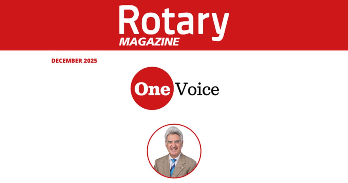 Rotary International Presidential message - Rotary Magazine