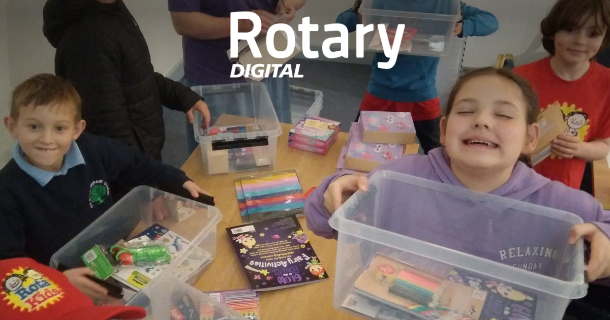 RotaKids share gifts with Ukraine - Rotary Digital - May 2024